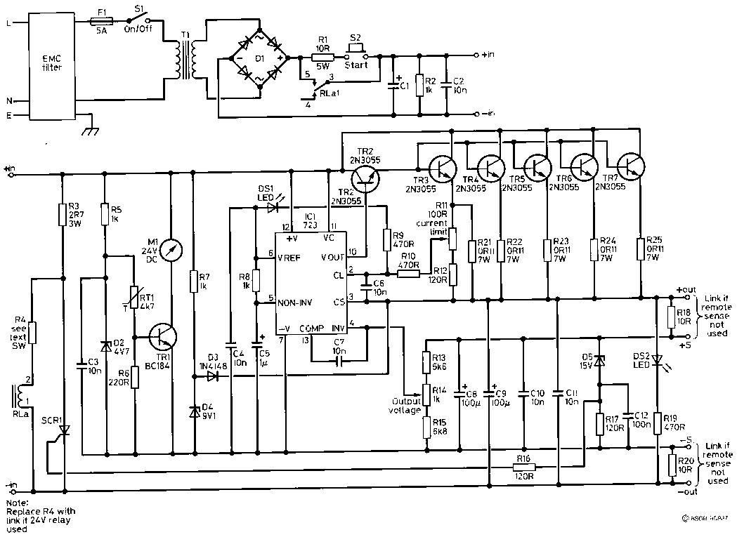 Kumpulan Skema Elektronik: Skema Power suply 40 A