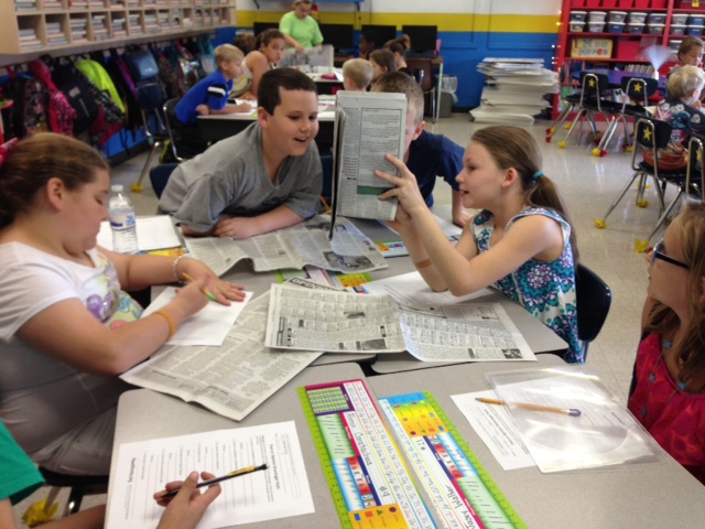 Lights, Camera, Learn: Newspaper Scavenger Hunt