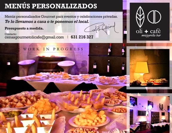 Oli + Cafè Bar: Menús personalizados Gourmet