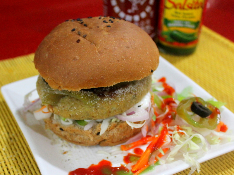 The Big Fat Burger with Olives and Jalapenos - Ribbons to Pastas