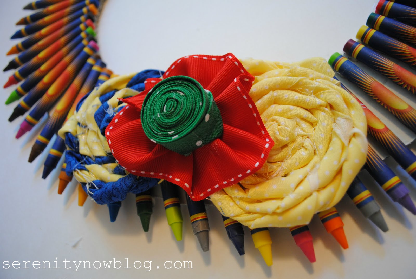 Serenity Now: "Back to School" Crayon Wreath
