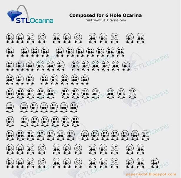 Snowbelle City Theme in 6 hole ocarina