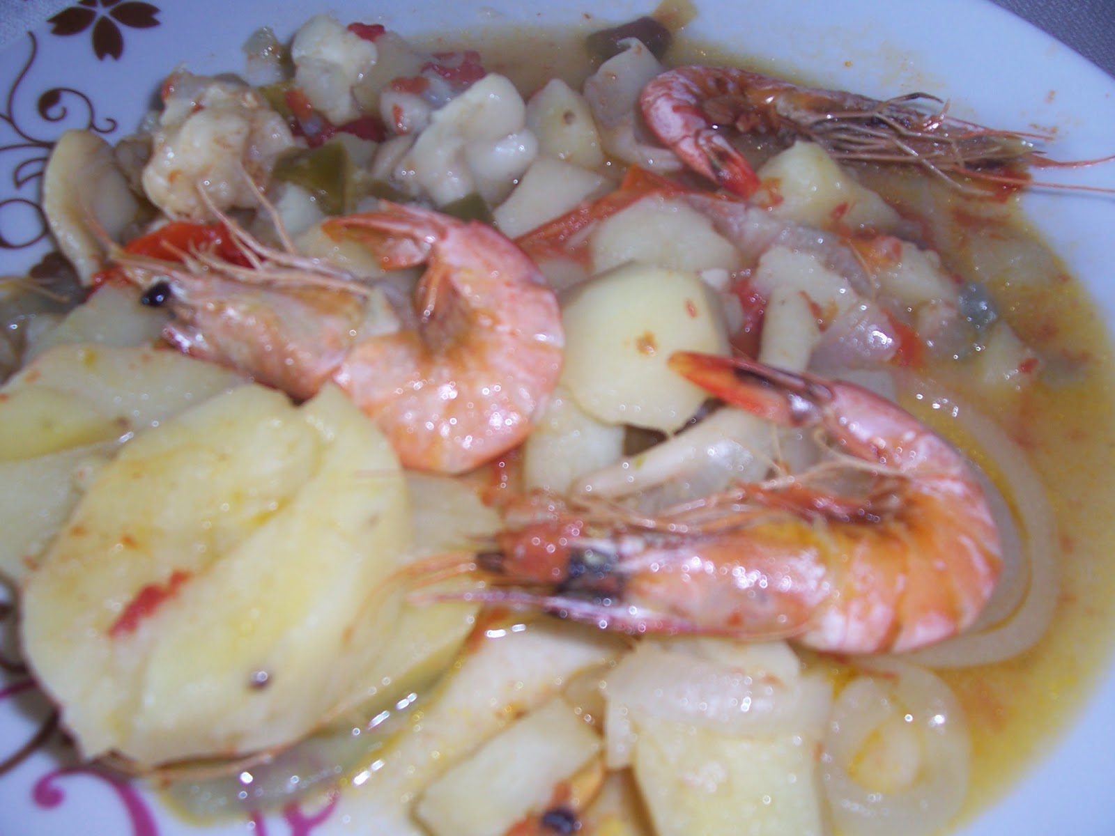 DOCINHOSDAUCIC: CATAPLANA DE CHOCOS E CAMARÃO