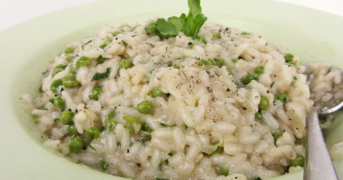 Risotto with Peas | Once Upon a Cutting Board