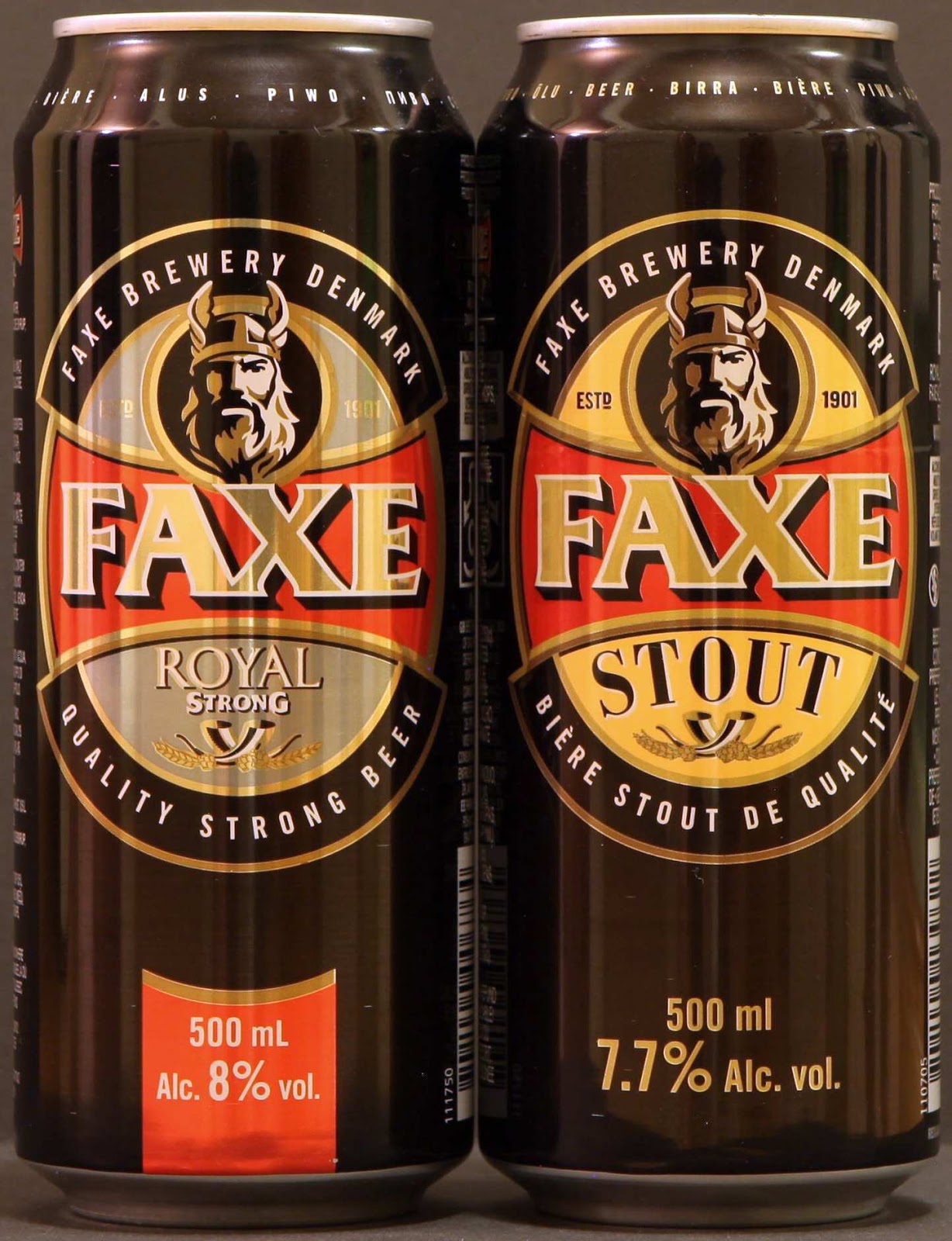 Burk-Bloggen: Faxe Royal Strong & Faxe Stout : nya exportdanskar ...