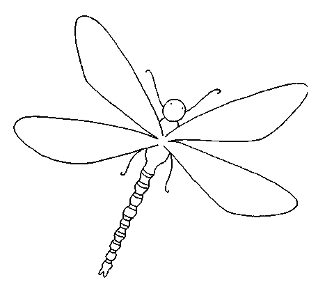 Planse de colorat si fise pentru copii: LIBELULA - PLANSE de colorat cu ...