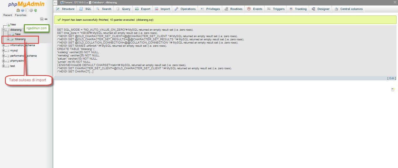 CARA IMPORT DATABASE MYSQL PhpMyAdmin | Tips Seputar Sistem Informasi