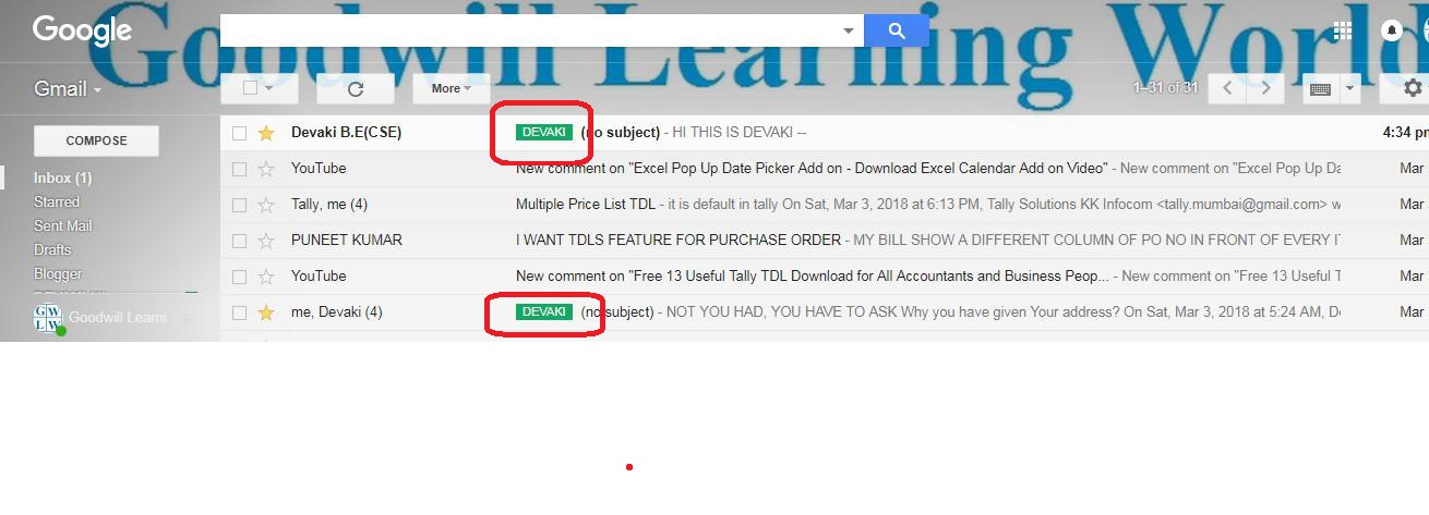 Goodwill Learning World: Gmail Settings How to Change the Label colour in Gmail
