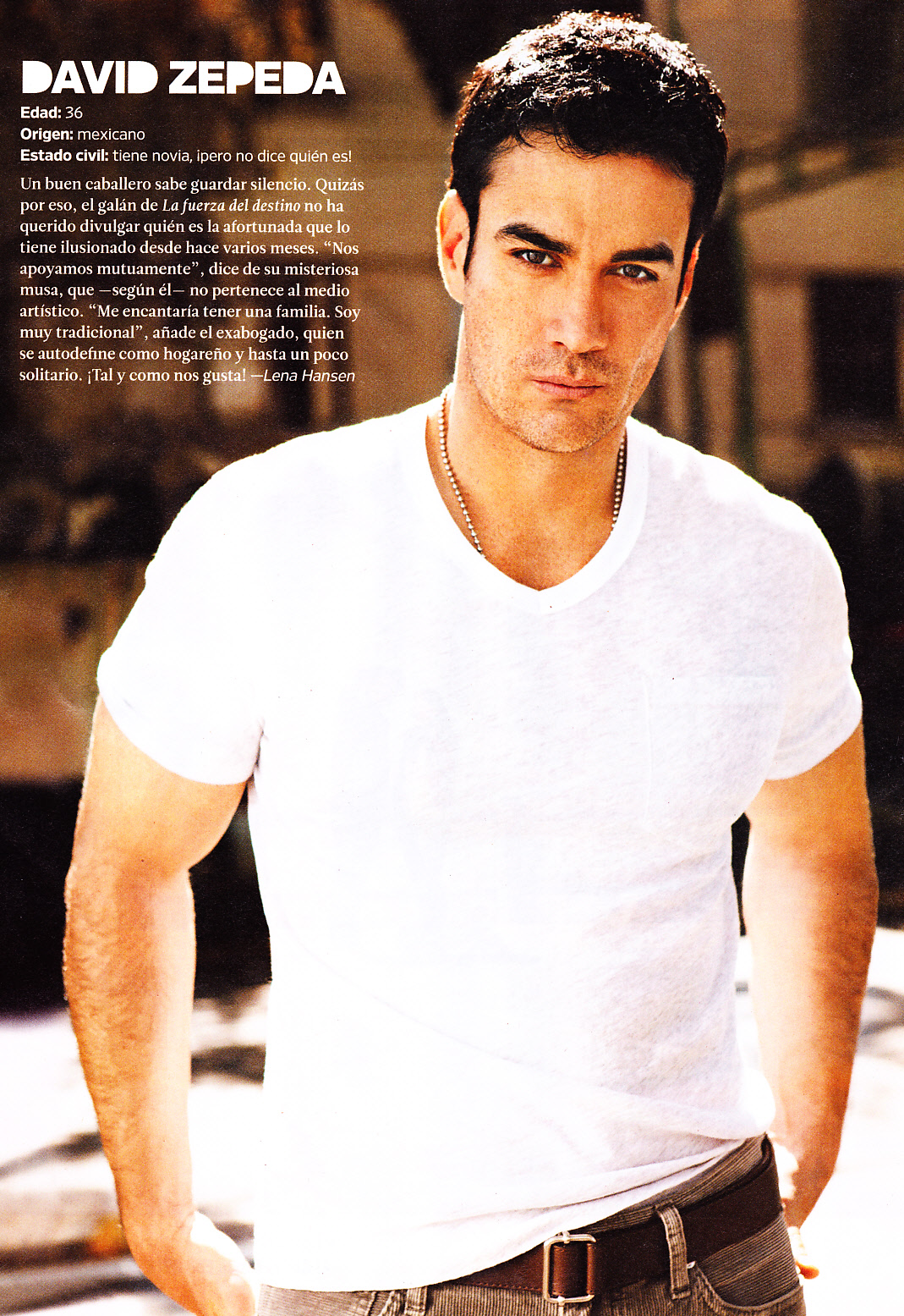 Regno Novelas • Leggi argomento - David Zepeda - Copertine/Articoli