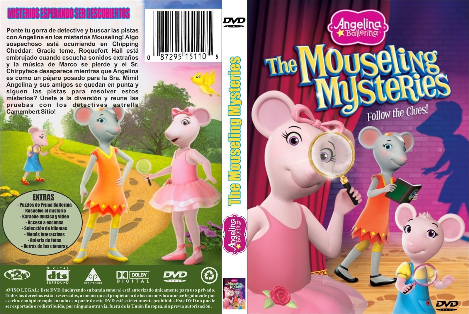 ELCINEENSUSMANOS: ANGELINA BALLERINA THE MOUSELING MYSTERIES (NFANTIL)