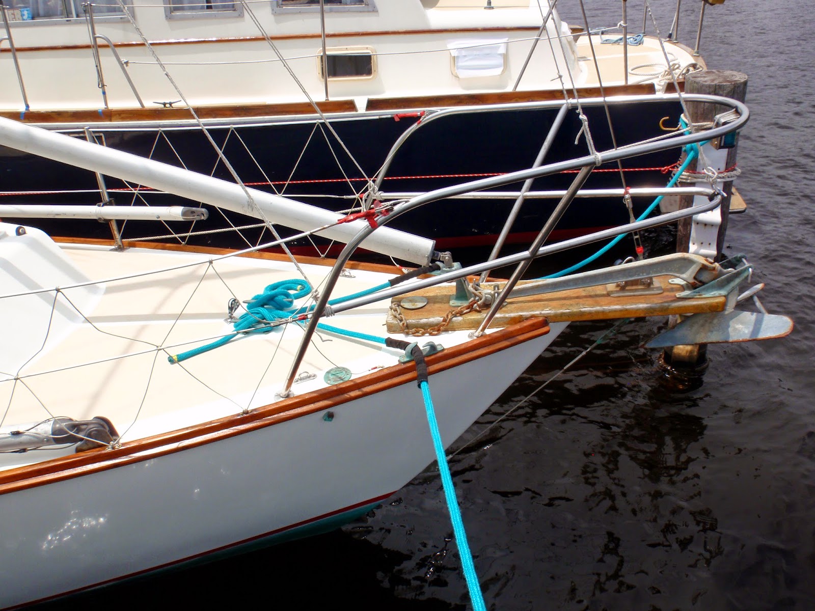 Yacht Kerry Deare of Barnegat: Anchor Platform Repair