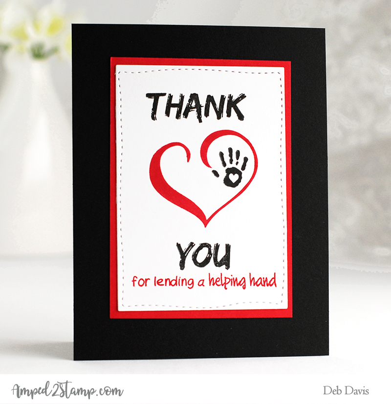 Helping Hands Thank You - NewAmped2Stamp