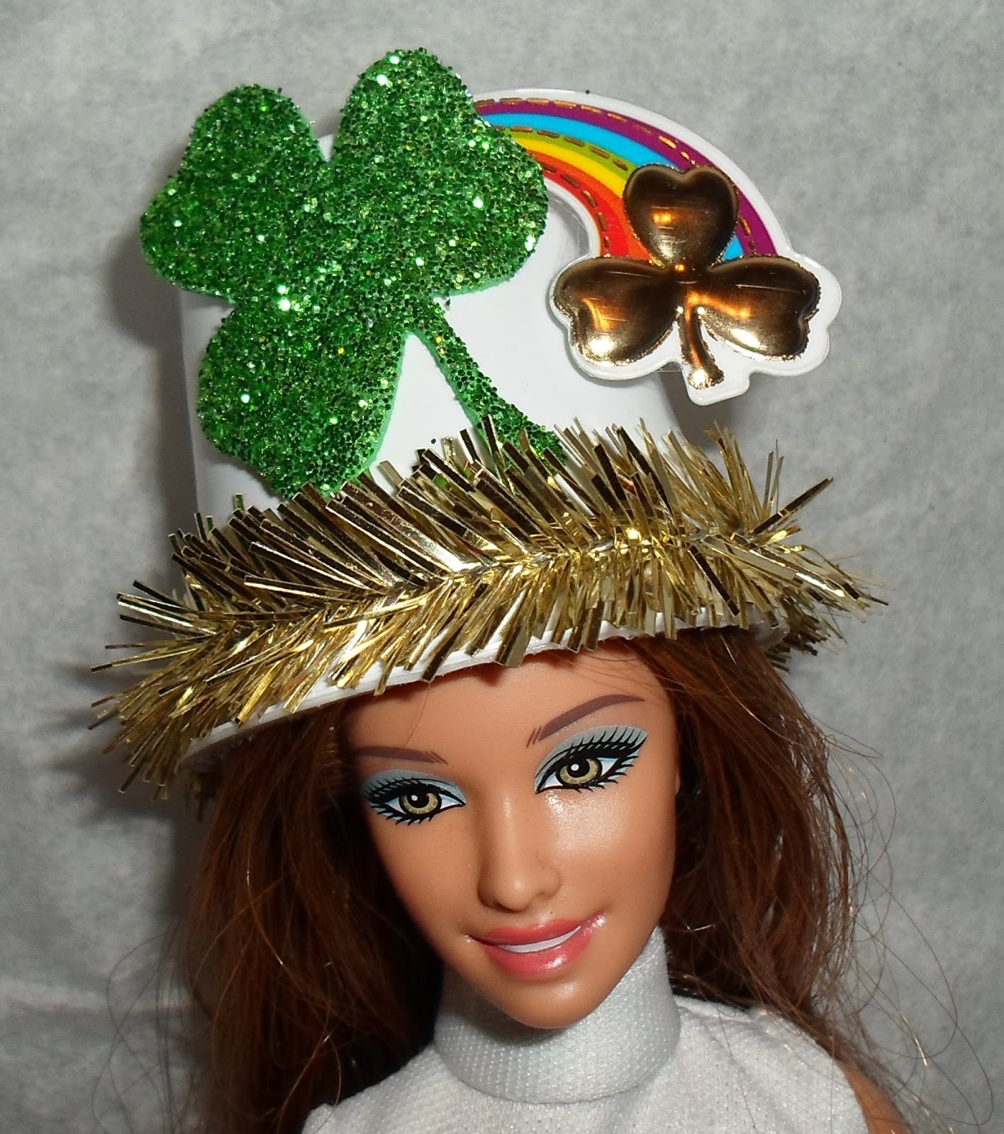 Happier Than A Pig In Mud: Recycled K-Cup St. Patrick's Day Hat for Barbie