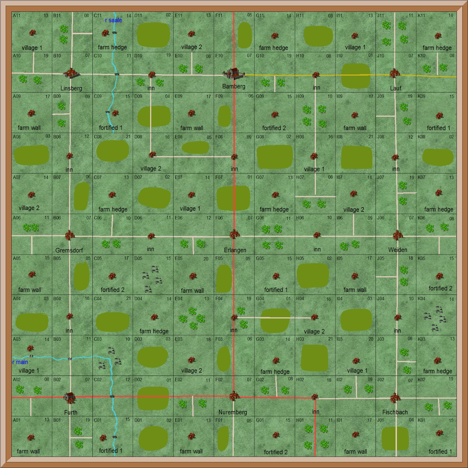 napoleonic wargaming: Campaign Maps