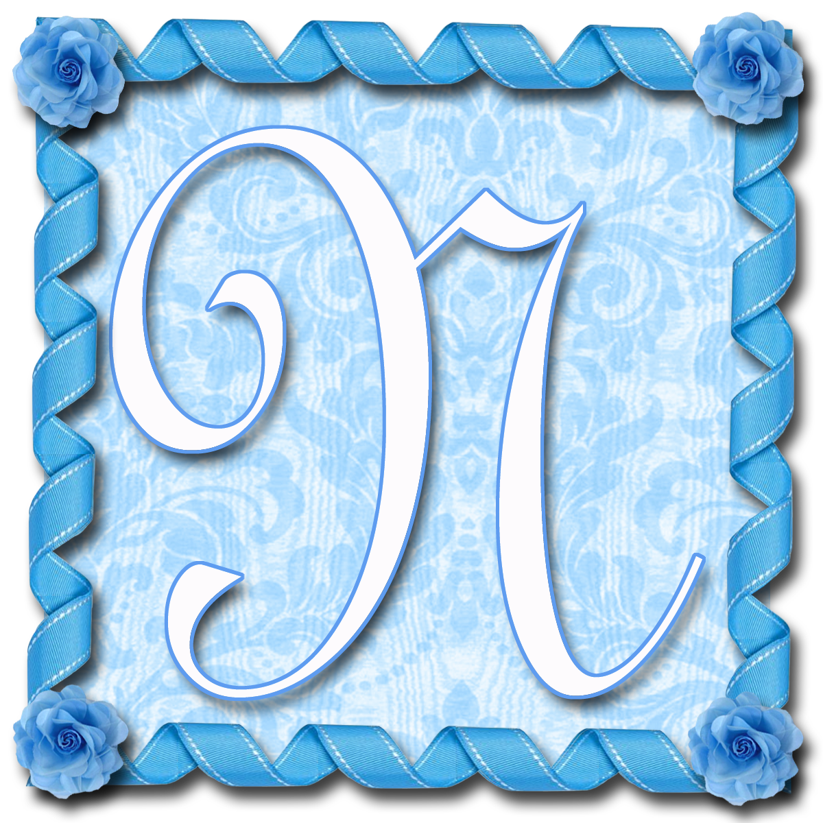GRANNY ENCHANTED'S BLOG: "Blue Curly Ribbon" PNG Free Scrapbook Alphabet