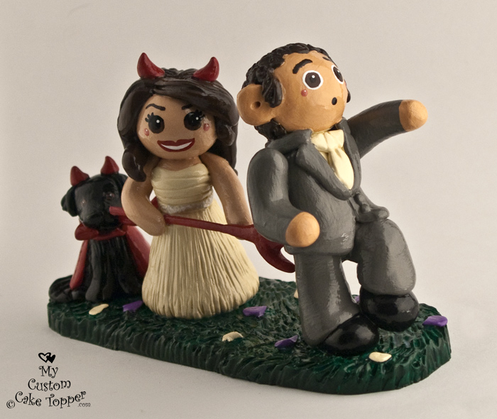 MY CUSTOM CAKE TOPPER: You little devil you!