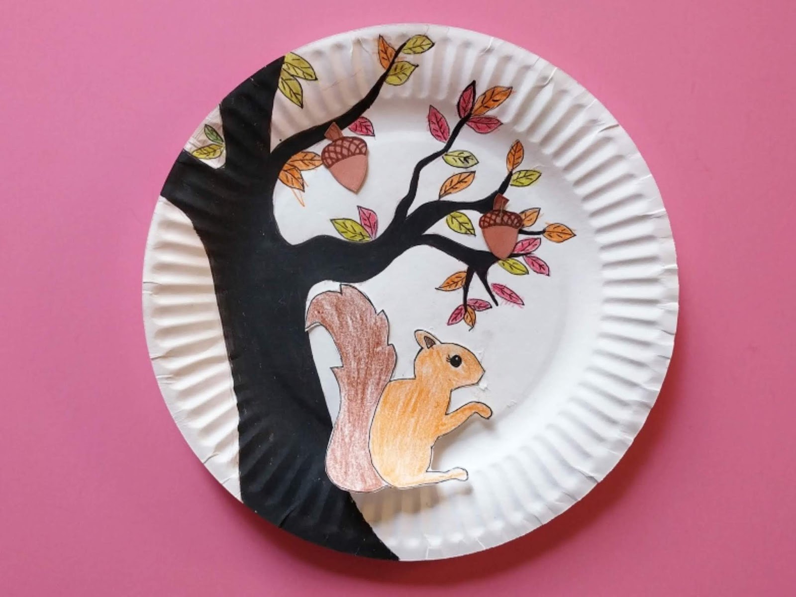 Magnetic Squirrel and Acorn Fall Craft - The Joy of Sharing