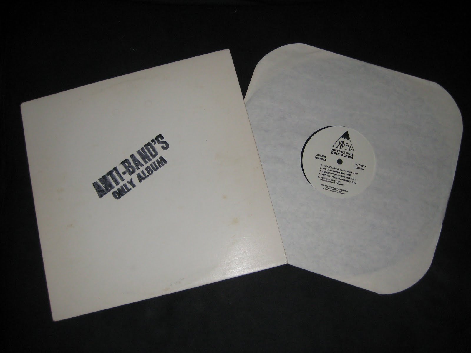 Rock N' Roll Parasite: Anti-Band LP "Only Album" (Zebian Records 1983)