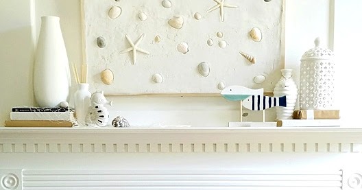 Framed Shell Art with Grout