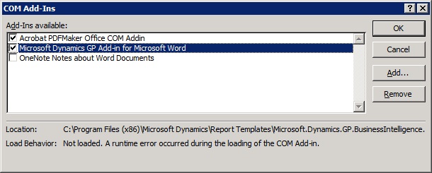 The Dynamics GP Blogster: Microsoft Dynamics GP Add-In for Microsoft ...