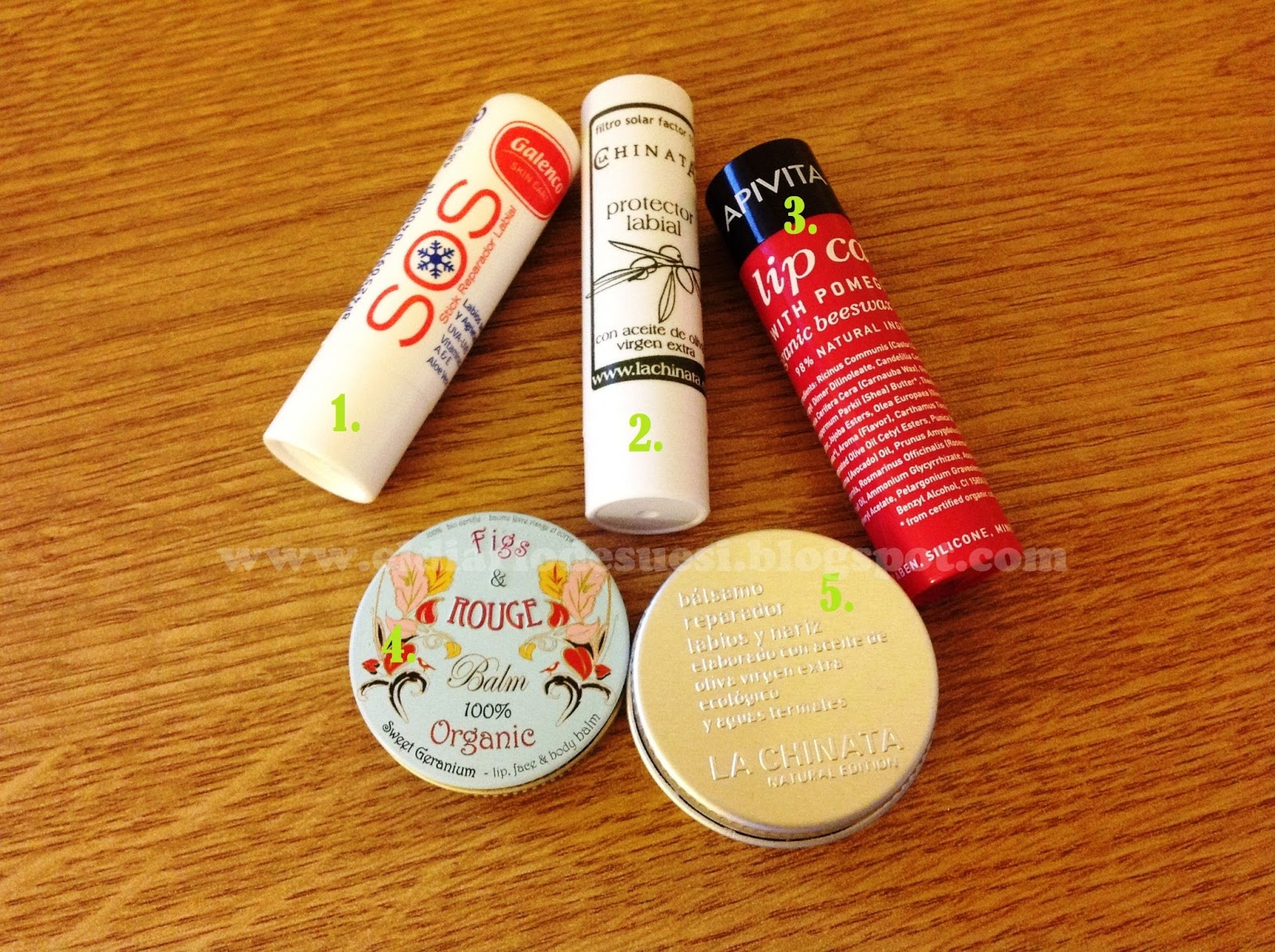 EL DIARIO DE SUESI: Top 5 en bálsamos labiales