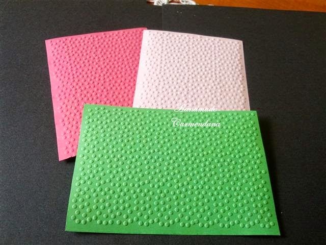 Felicitari handmade (realizate manual): Carton embosat