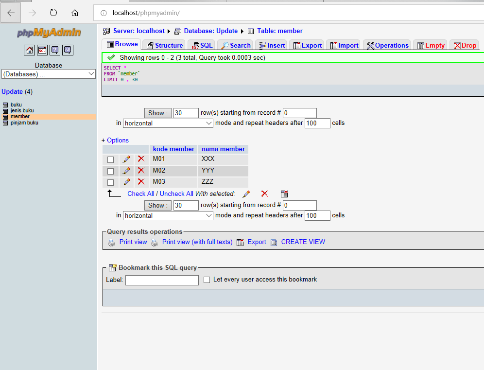 Update Data dengan PHP - MySQL
