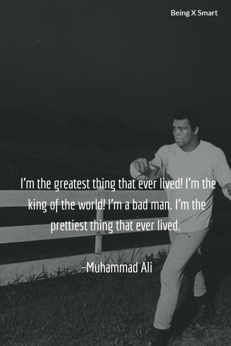 Best Muhammad Ali inspirational quotes about life and success.