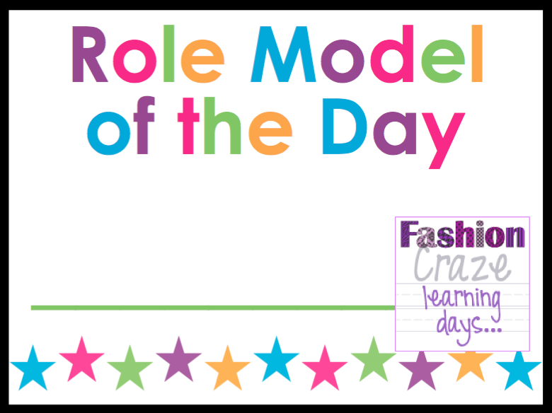 Role Model of the Day Freebie
