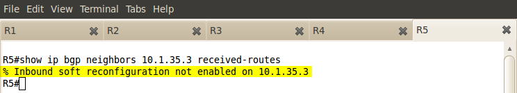 Hacking Cisco: Lab 139 - BGP Soft Reconfiguration