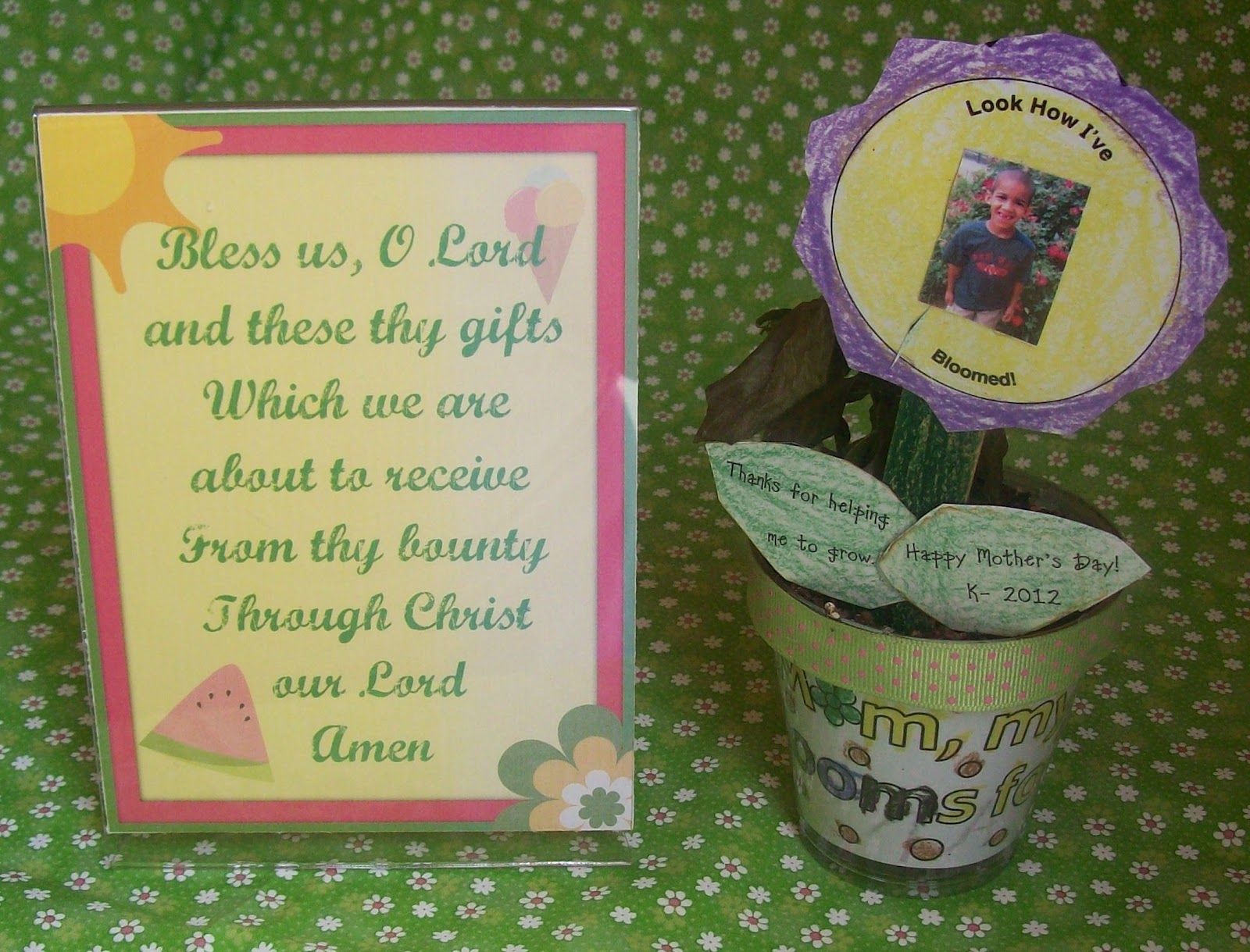 Through My "I"s: Summer Prayer Before Meals {FREE} Printable