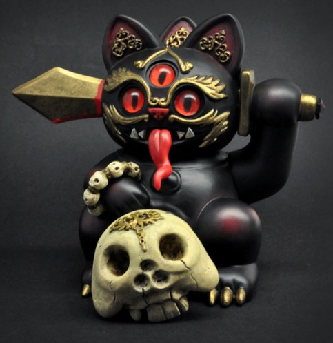 Dunny Addicts: Preview: 5" Misfortune Cat - Mahakala by Ferg x Andrew Bell