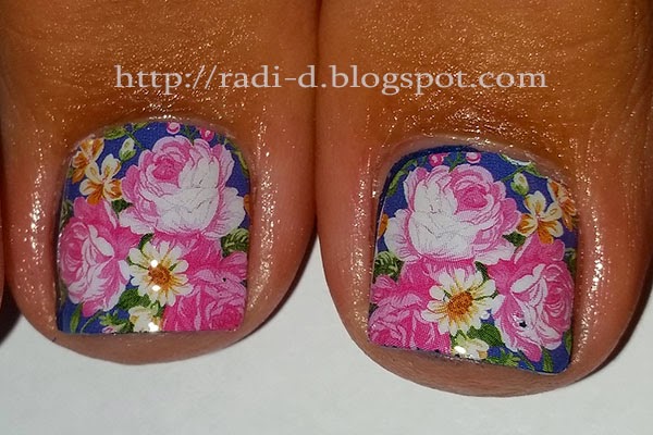 It`s all about nails: Waterdecals from Born Pretty Store on my toes