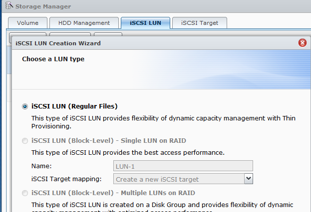 Setting up and configuring my vSphere Homelab: Configuring Synology for iSCSI ESXi host access