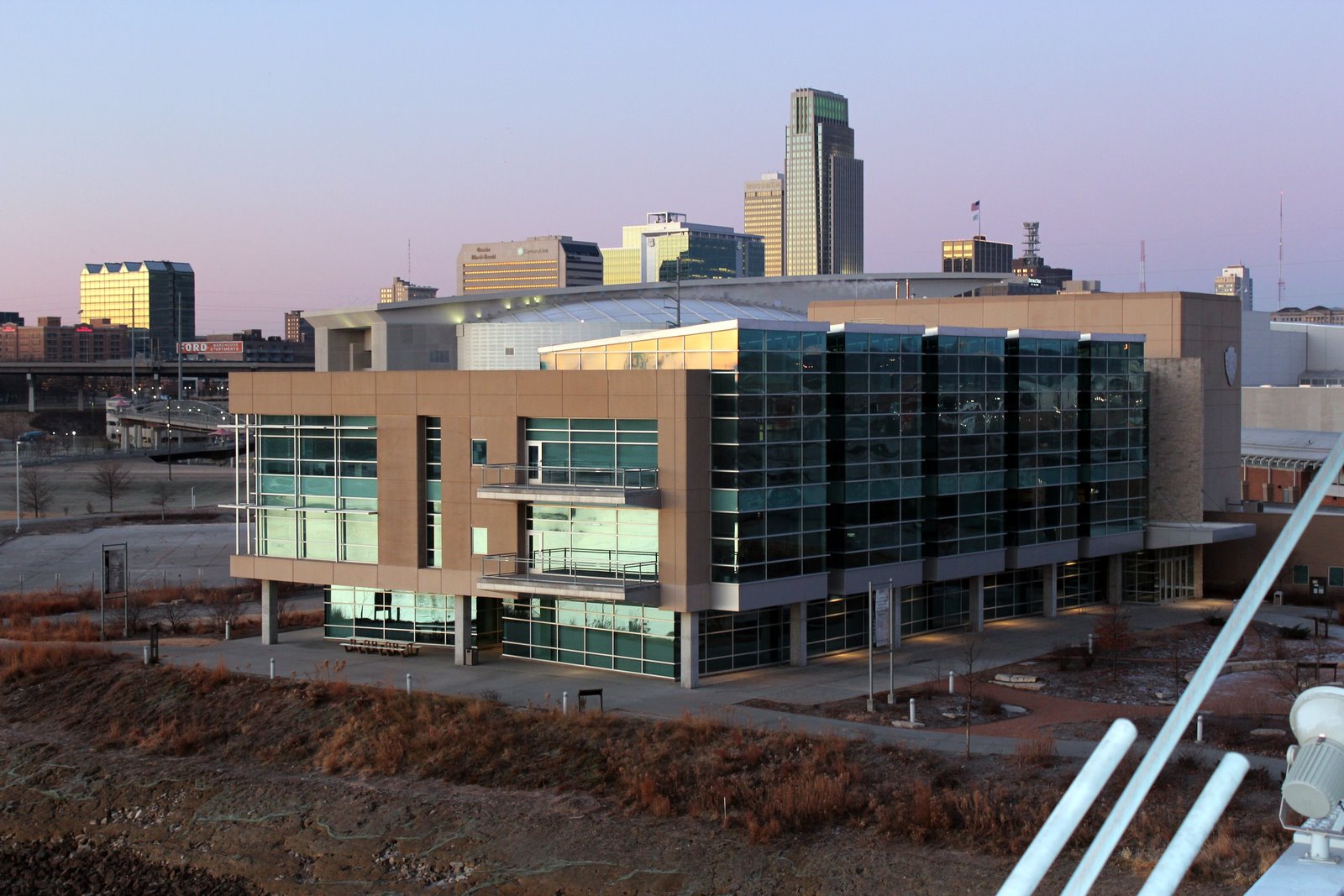 Omaha Morning Skyline from Pedestrian Bridge