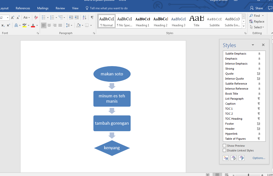 Cara Membuat Flowchart Tanpa Ribet Pada Ms Word 2016 - bagus3d