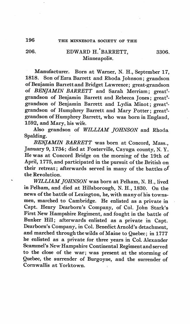 Barrett Family of Minneapolis, since 1875: Edward H Barrett Speaks of ...