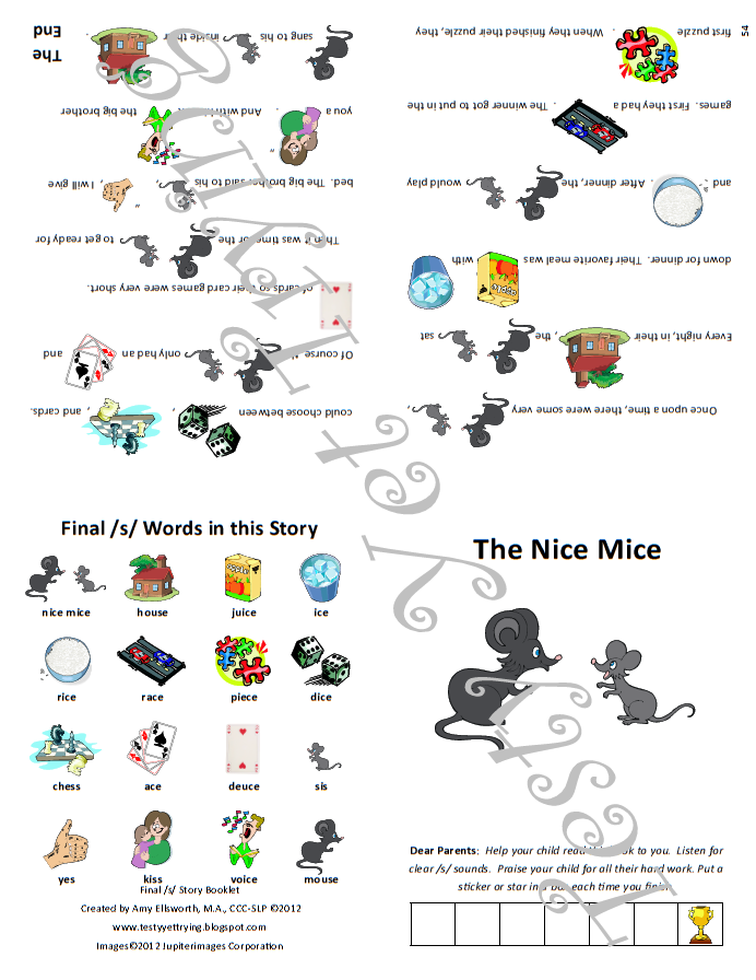 Testy yet trying: Speech Therapy Kit: S-blends Card Sets and Resources