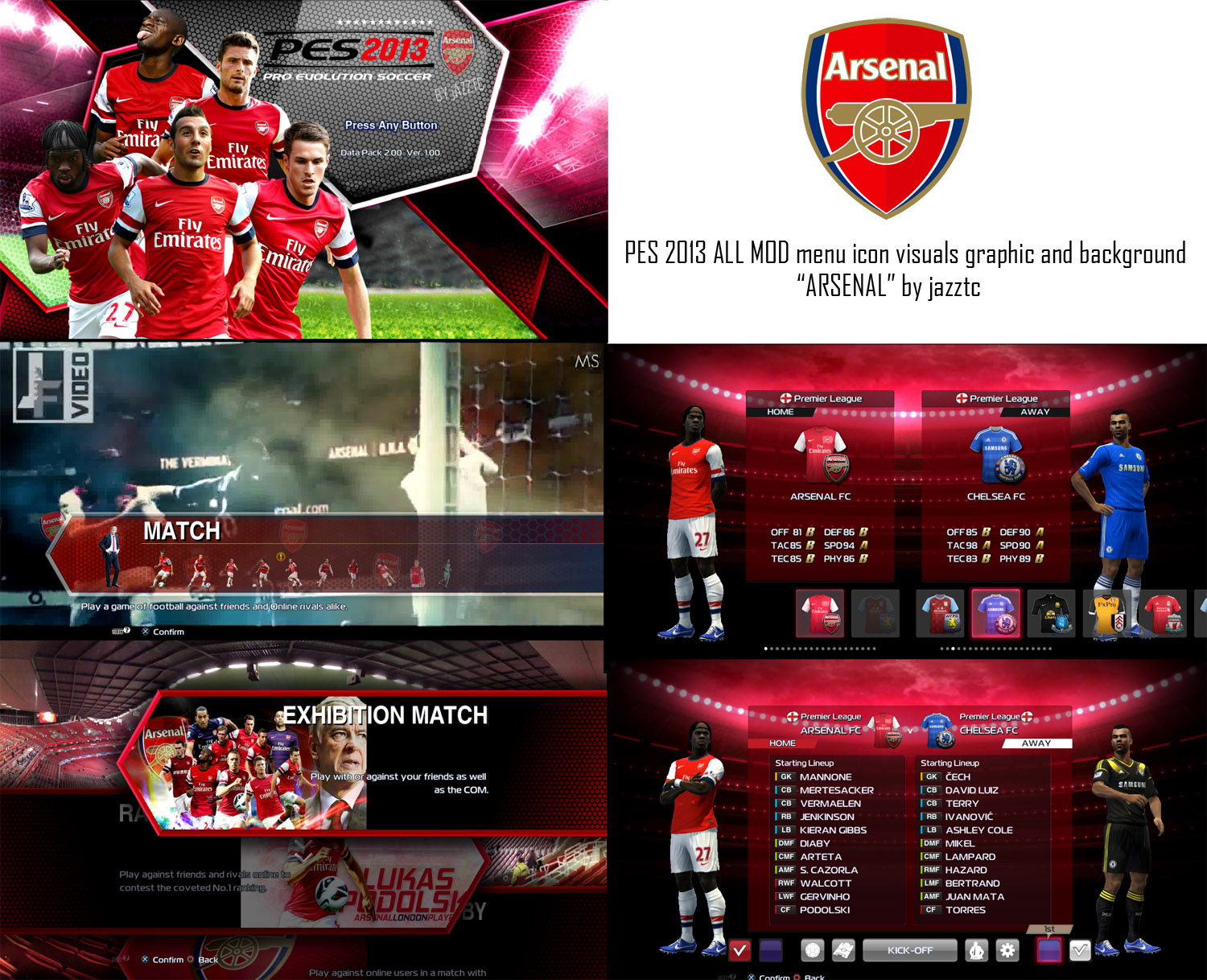 pes-modif: Download All Mods Graphic Arsenal PES 2013 by Jazztc