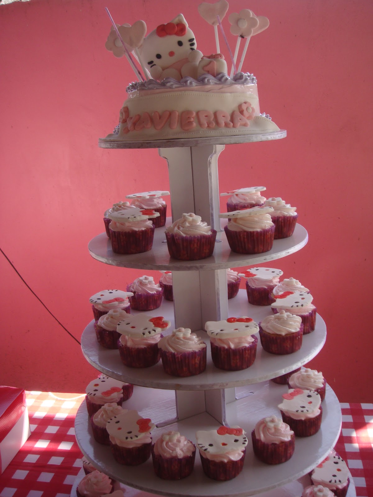 yencakes: Hello Kitty Cupcake Tower