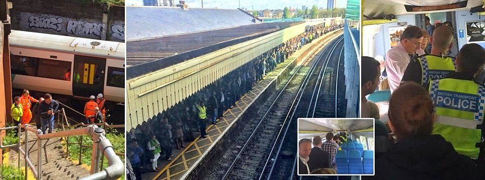 Travel nightmare as thousands of London rail passengers are stuck on ...