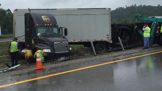 MEC&F Expert Engineers : UPS truck crash, fuel leak snarls traffic on I ...