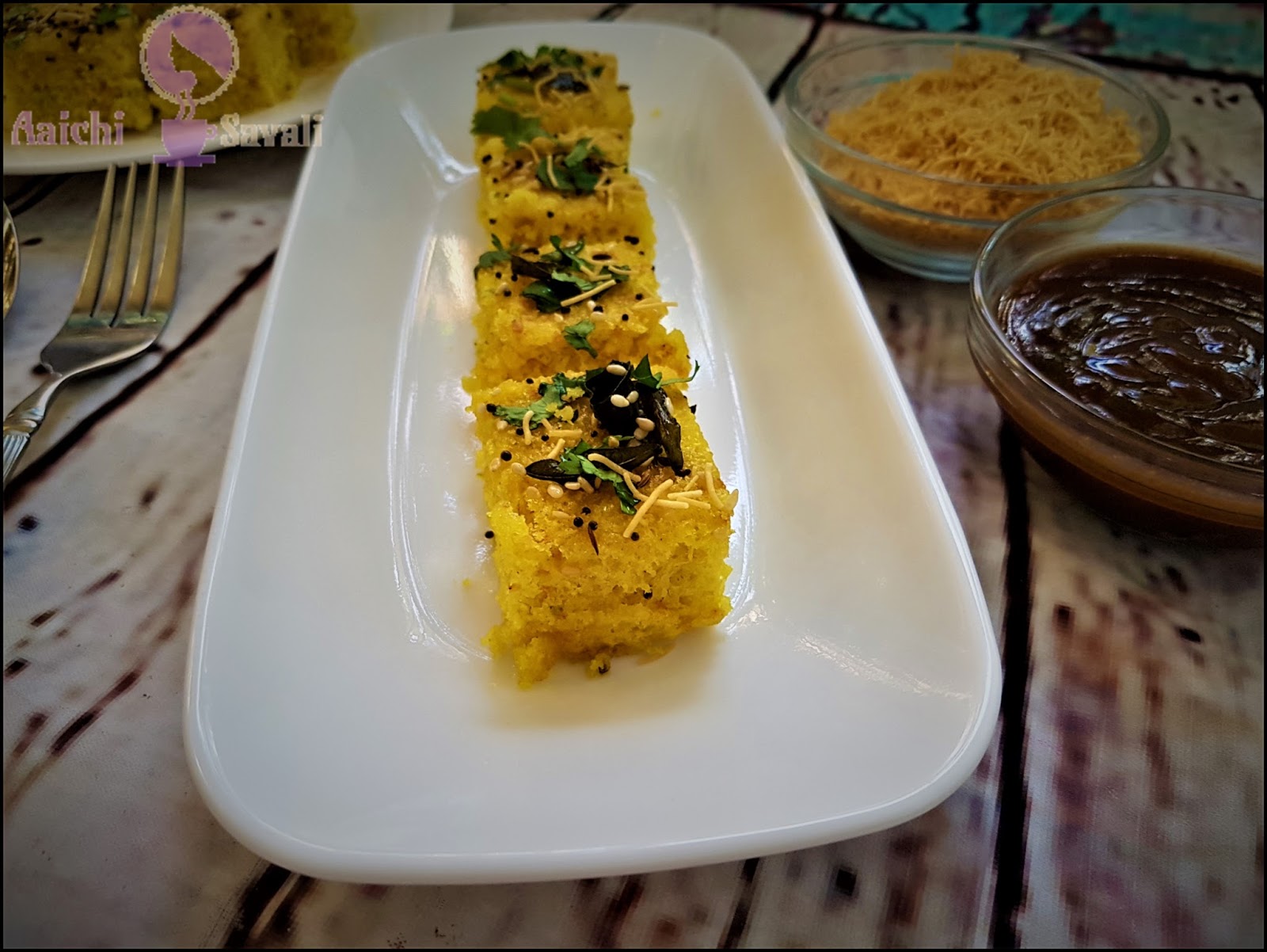 Instant Pot Khaman Dhokla - Aaichi Savali