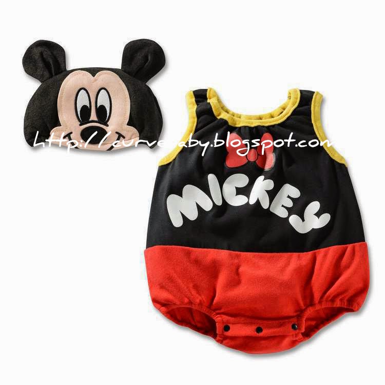 CurVe Baby: Cute Cartoon Character Romper with Cap Set