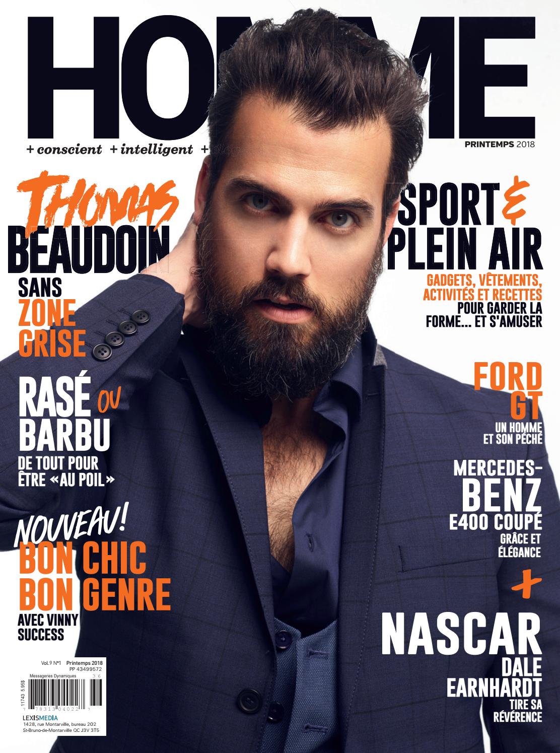 Thomas Beaudoin se corona como una estrella en ascenso para HOMME Magazine