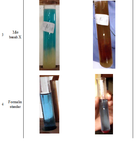 Identifikasi Formalin dalam Makanan - Sains Pedia