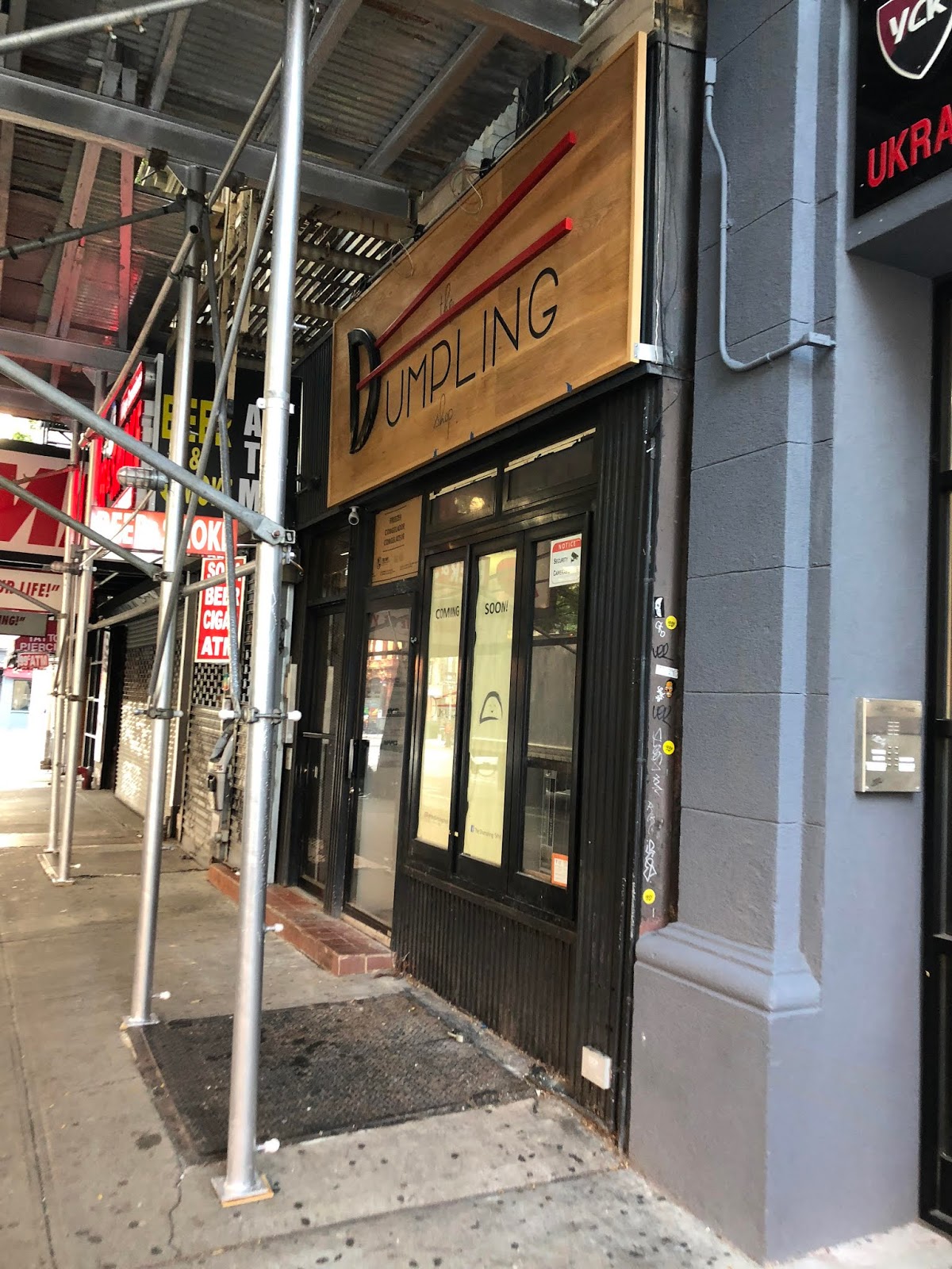 EV Grieve: Signage arrives for The Dumpling Shop on 2nd Avenue