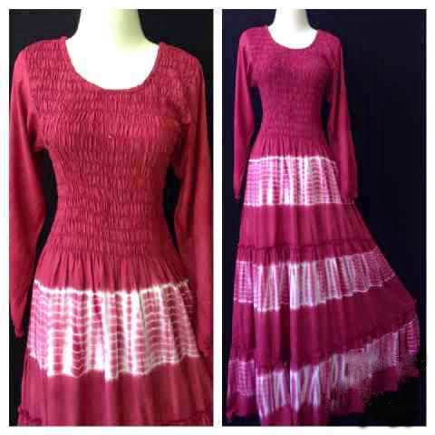 Gamis Rainbow Lurik Khas Bali | Mukena Cantik Murah | Jual Mukena Bali ...