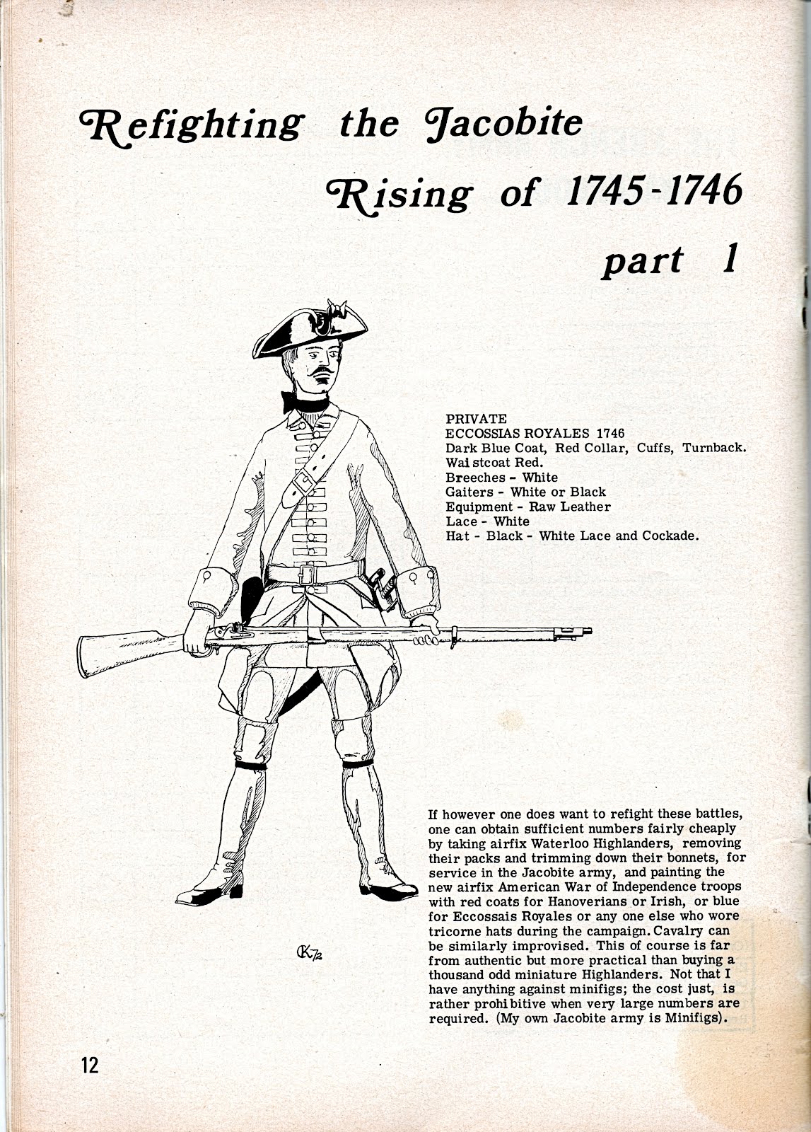 Vintage Wargaming: Refighting the Jacobite Rising of 1745-1746 part 1