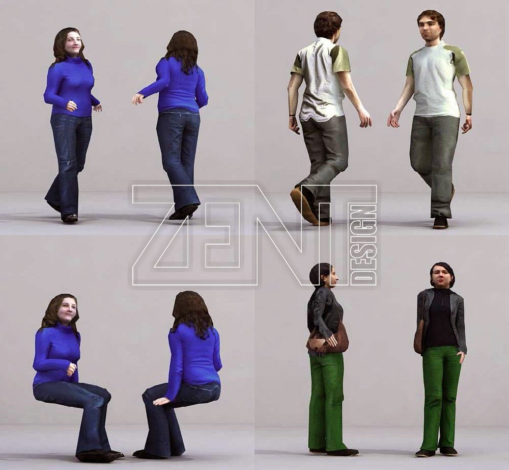 ZENT Design 2D: PEOPLE 3D MAX
